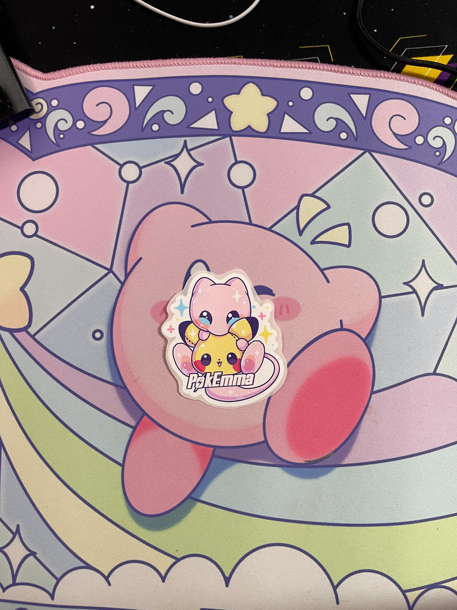 Mew & Pika Pillow Sticker – PokEmma